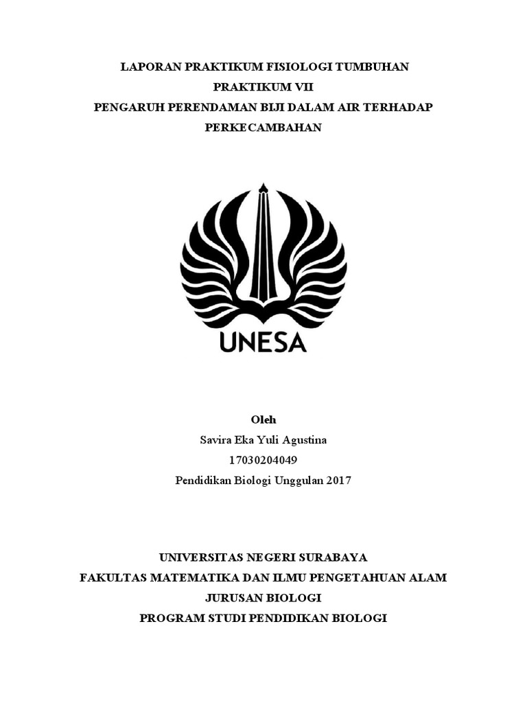 FIstum - Prak 7 Perendaman Biji Dalam Air-1 | PDF