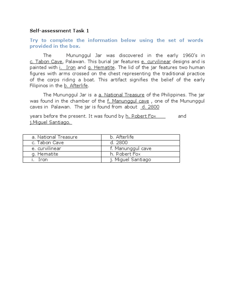 Self Assessment Task 1 - Page-14 | PDF