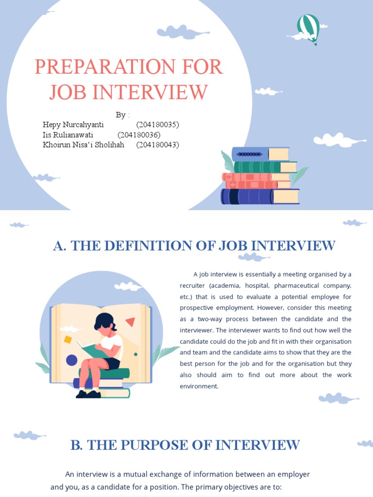 Preparation For Job Interview | PDF | Interview | Job Interview