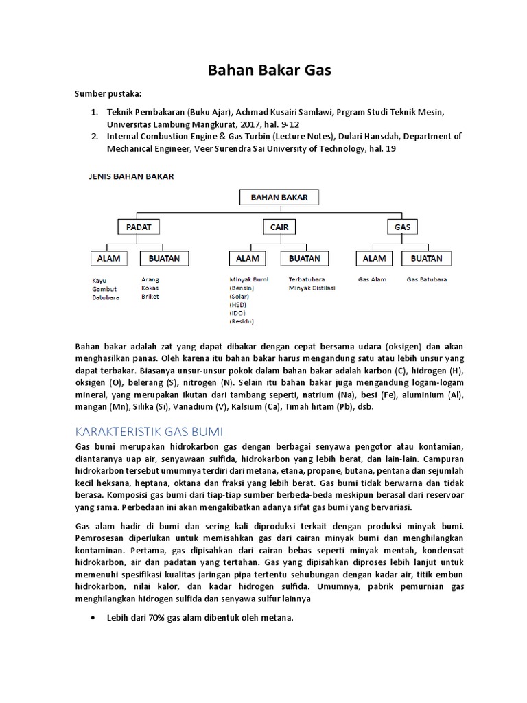 Materi 03 Bahan Bakar Gas | PDF | Teknologi & Rekayasa