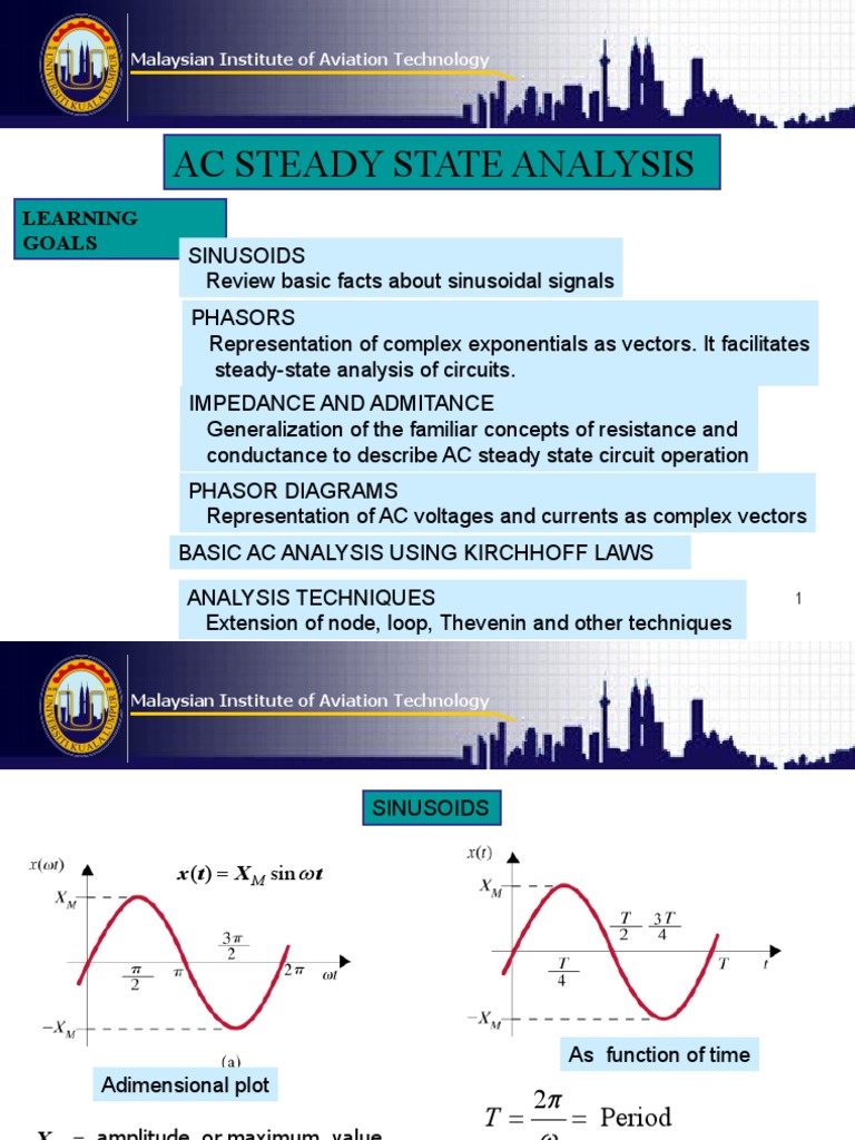 Ac Steady State Analysis: Learning Goals | PDF | Electrical Impedance ...