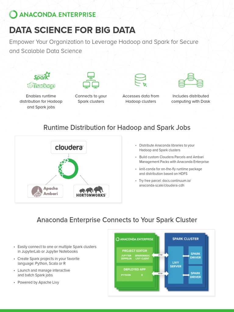 Leveraging Hadoop and Spark for Secure and Scalable Data Science with ...