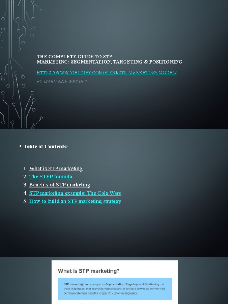 The Complete Guide To STP Marketing: Segmentation, Targeting ...