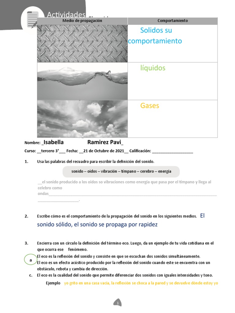 Taller Del Sonido Ciencias Naturales 1 | PDF | Sonido | Decibel