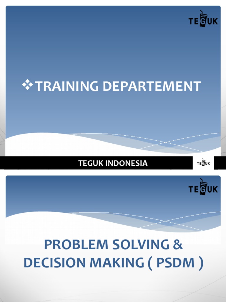 Problem Solving & Decision Maker | PDF