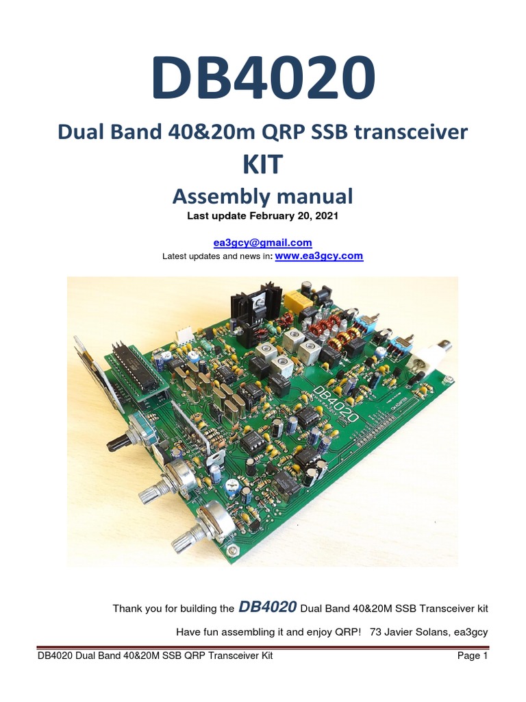 DB4020 English Manual | PDF | Soldering | Printed Circuit Board