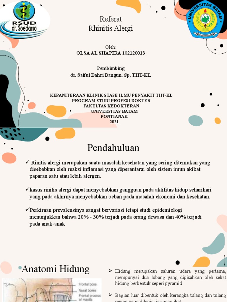 Referat Rhinitis Alergi | PDF