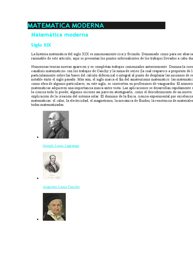 Matematica Moderna | PDF | Matemáticas | Geometría