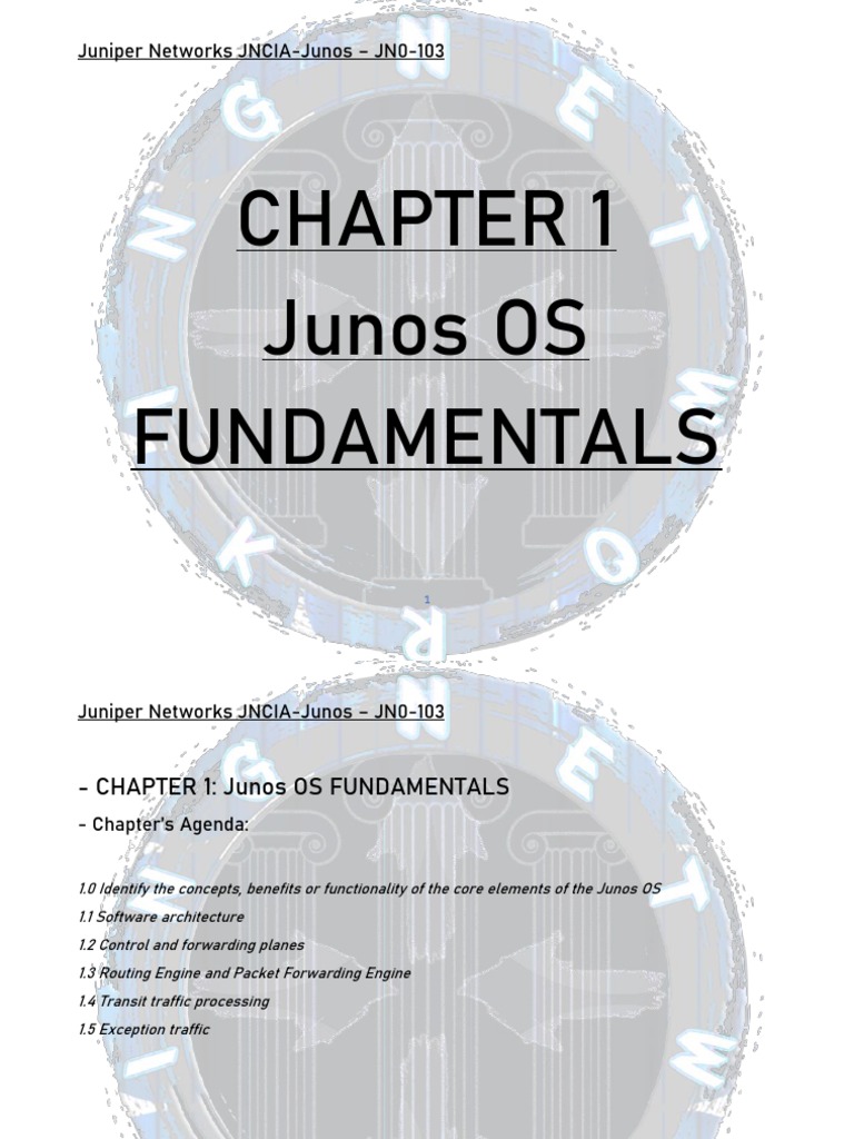 Chapter1 Junos OS Fundamentals | PDF | Denial Of Service Attack | Routing