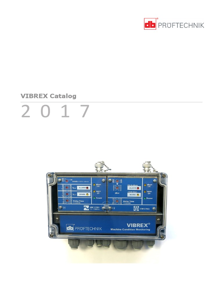 VIBREX Catalog | PDF | Power Supply | Accelerometer