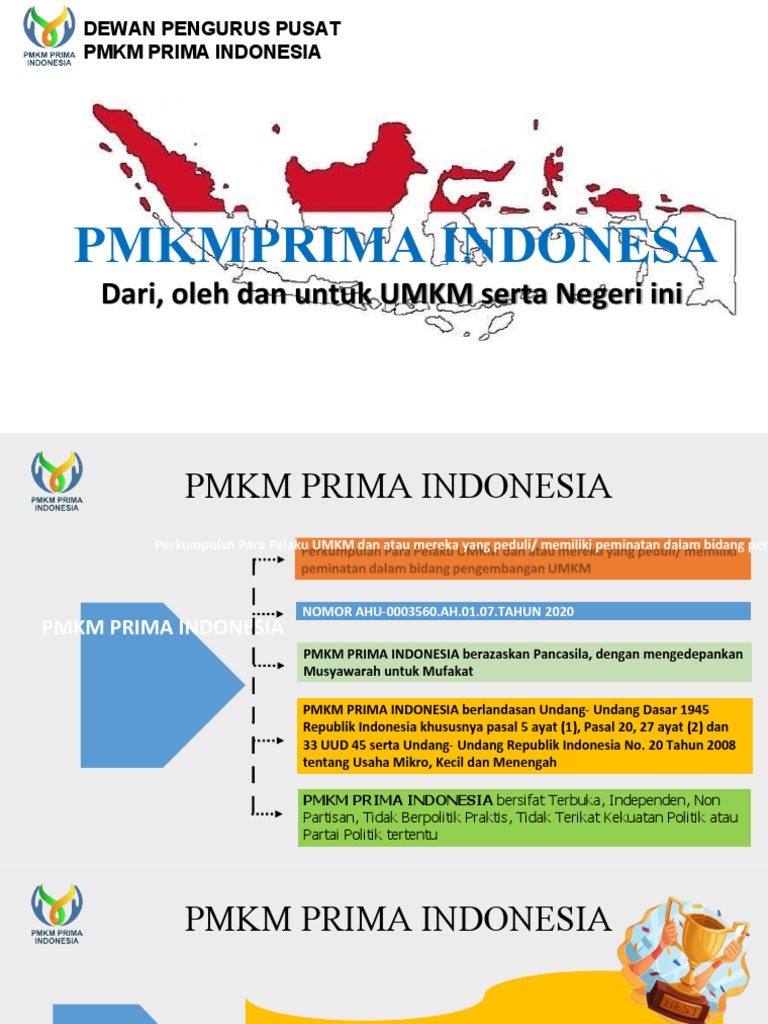 Bahan Sosialisasai PMKM Prima Indonesia Dengan TNI AU | PDF | Pengelolaan Keuangan & Uang
