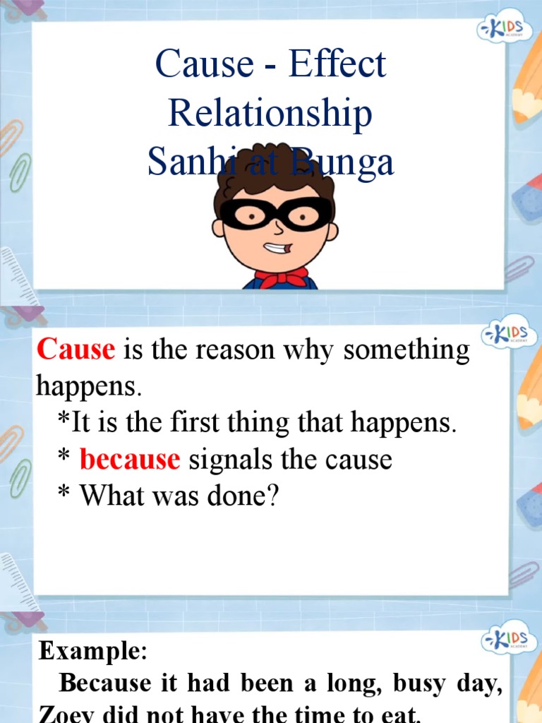 Cause - Effect Relationship Sanhi at Bunga | PDF