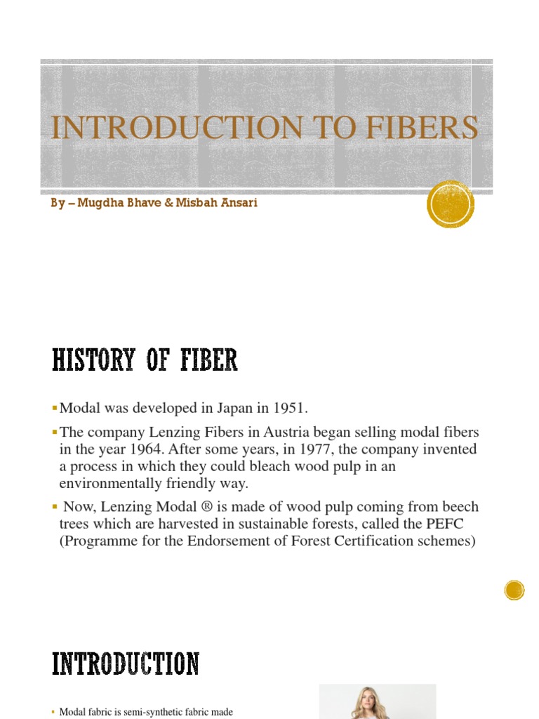 Introduction To Fibers | PDF | Rayon | Pulp (Paper)