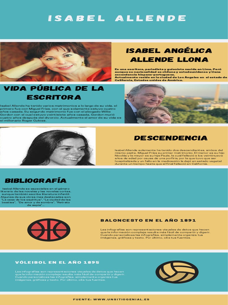 Biografía de Isabel Allende y su obra | PDF | Escritura