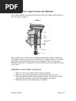 Valve Clearance Adjustment Guide | PDF | Rotating Machines | Propulsion