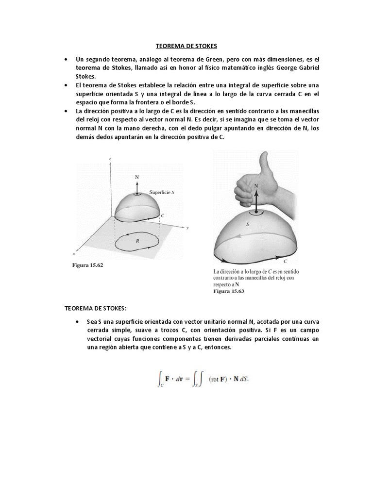 Teorema de Stokes | PDF