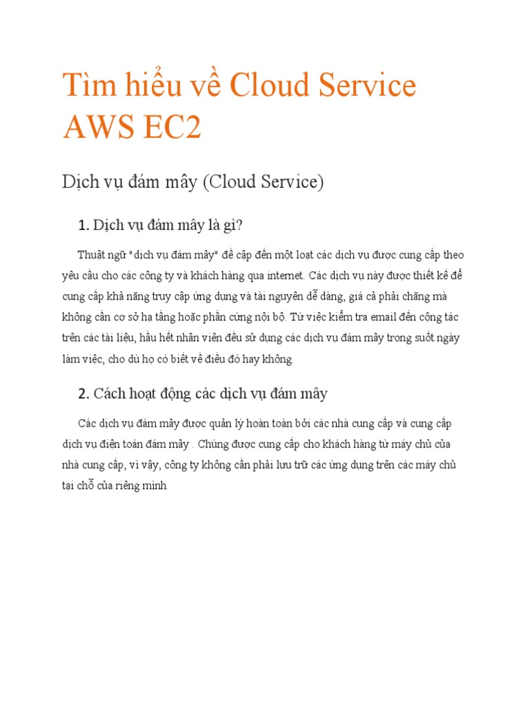 Training AWS EC2 | PDF