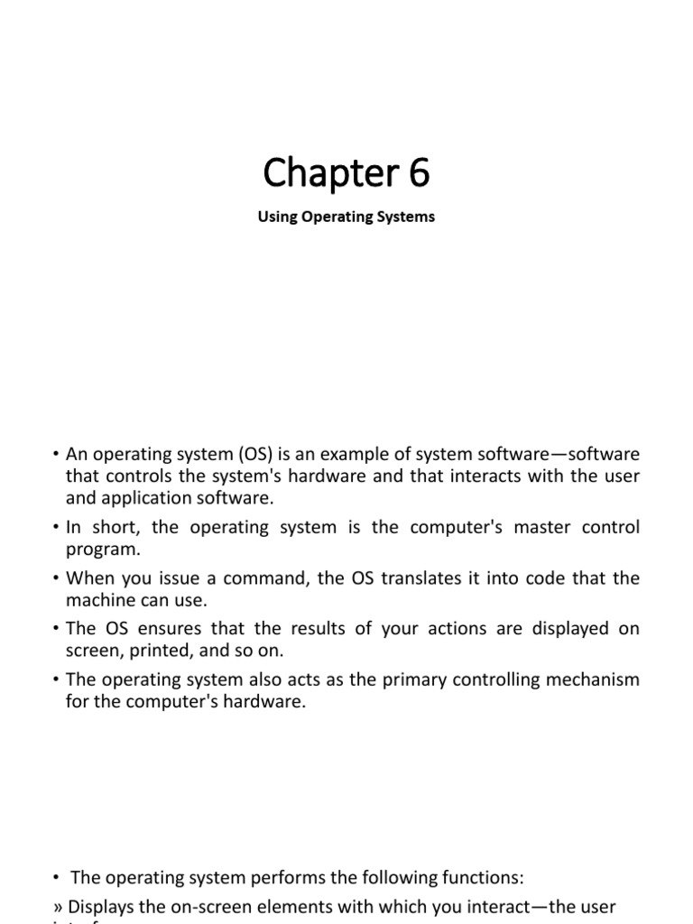 Computer Chapter 6 | Download Free PDF | Operating System | Graphical ...