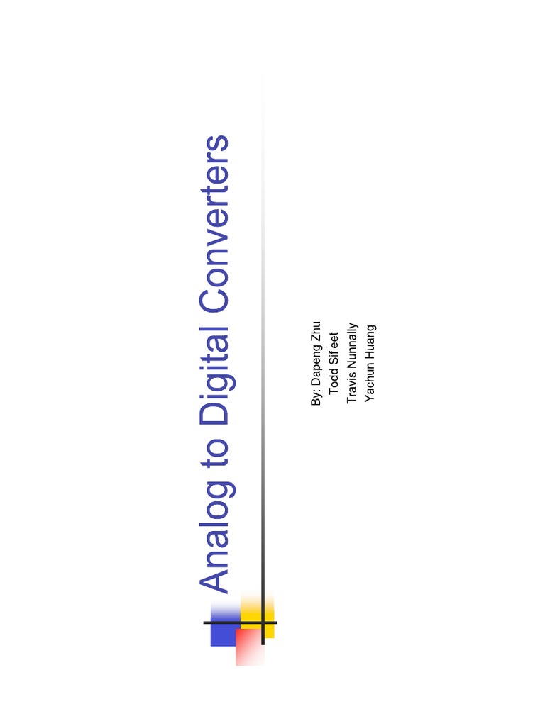 Introduction To ADC by Dapeng Zhu Short | PDF