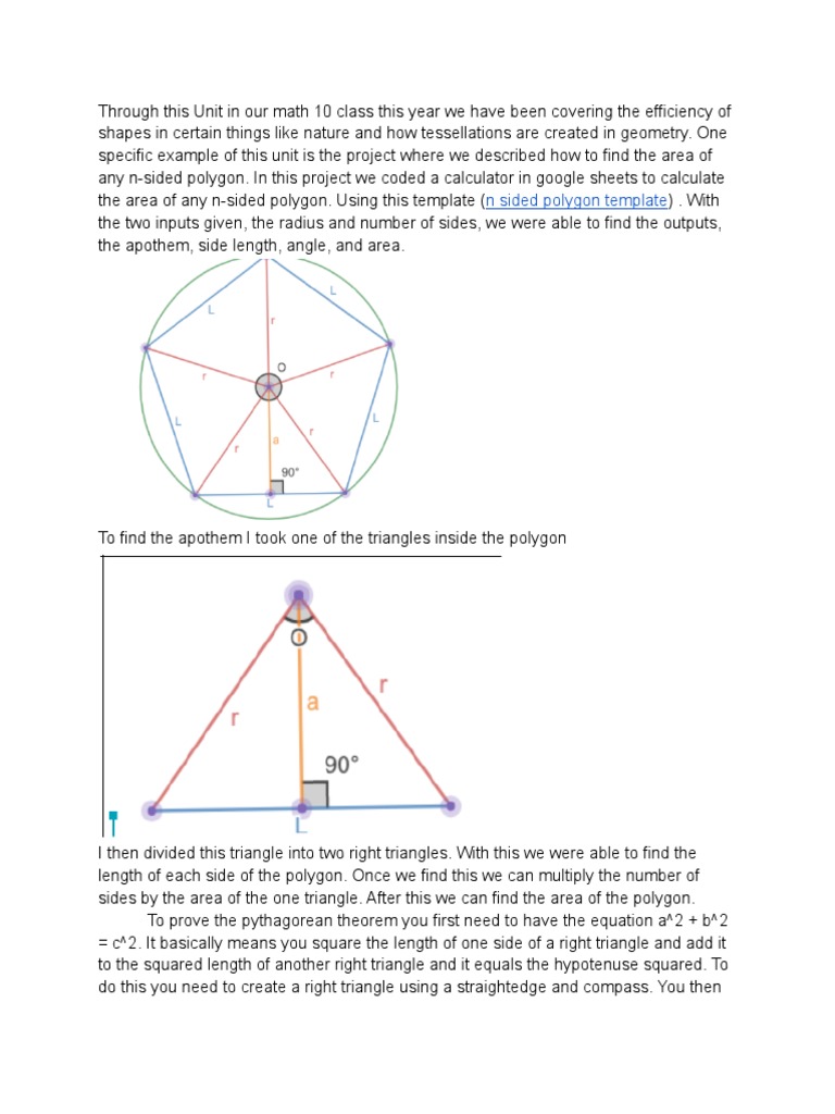 Math 10 Reflection | PDF | Triangle | Area