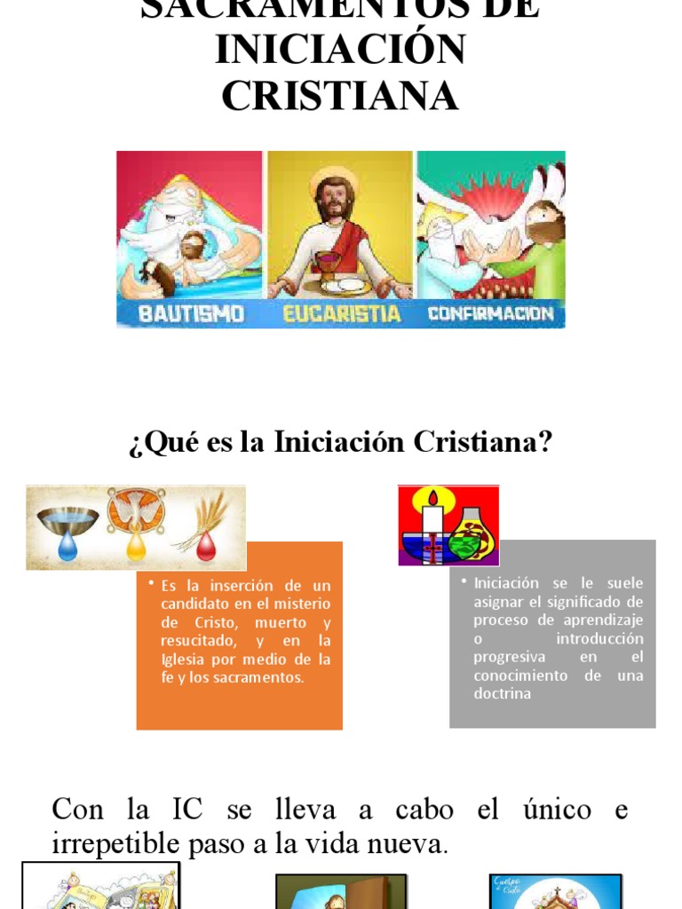 Sacramentos de Iniciación Cristiana | PDF | Confirmación | Bautismo