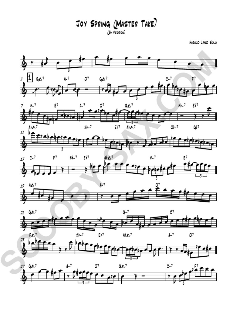 Joy Spring Master Take - BB | PDF