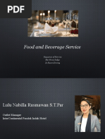 LQA Restaurant Standards | PDF | Waiting Staff | Tableware