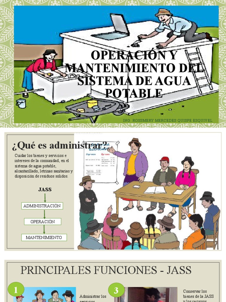4. Operación y Mantenimiento Del Sistema de Agua Potable | PDF | Agua | Saneamiento