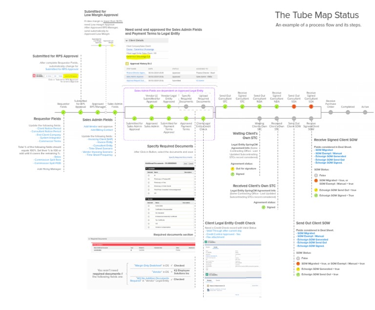 The Tube Map Status: An Example of A Process Flow and Its Steps | PDF