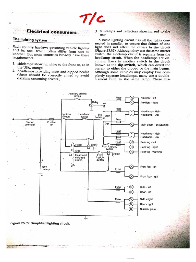 Lighting System Circuit Diagrams | PDF