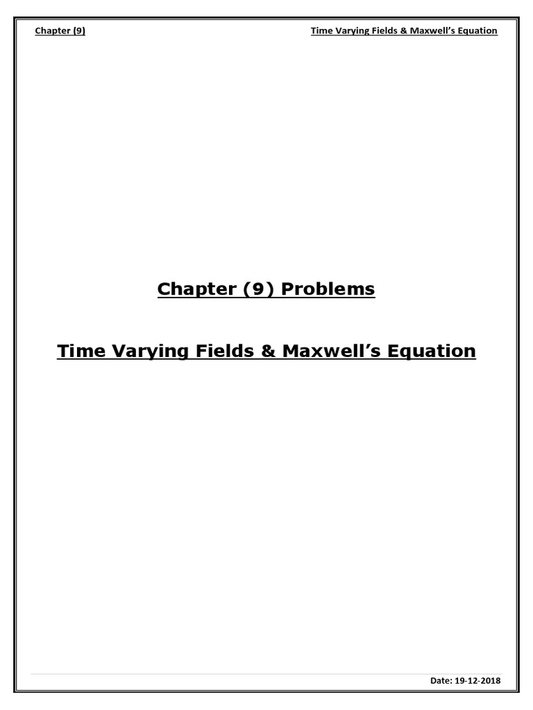 Chapter (9) Problems With Answers | PDF