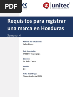 Registro de Marcas y Patentes en Honduras | PDF | Derecho