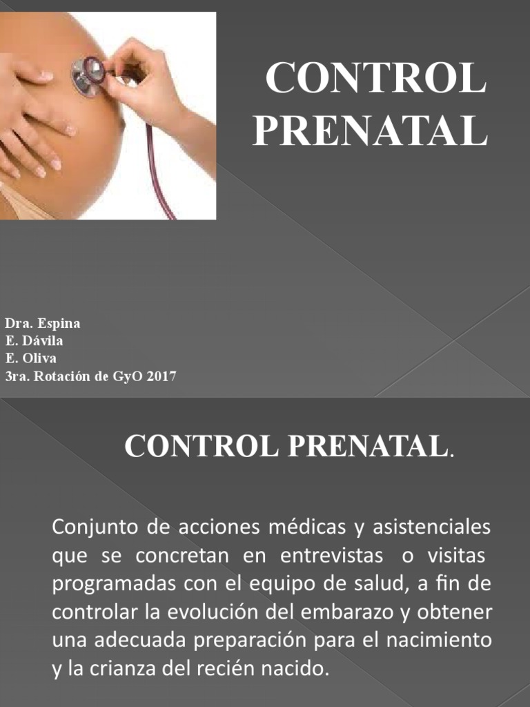 Control Prenatal | PDF | El embarazo | Parto