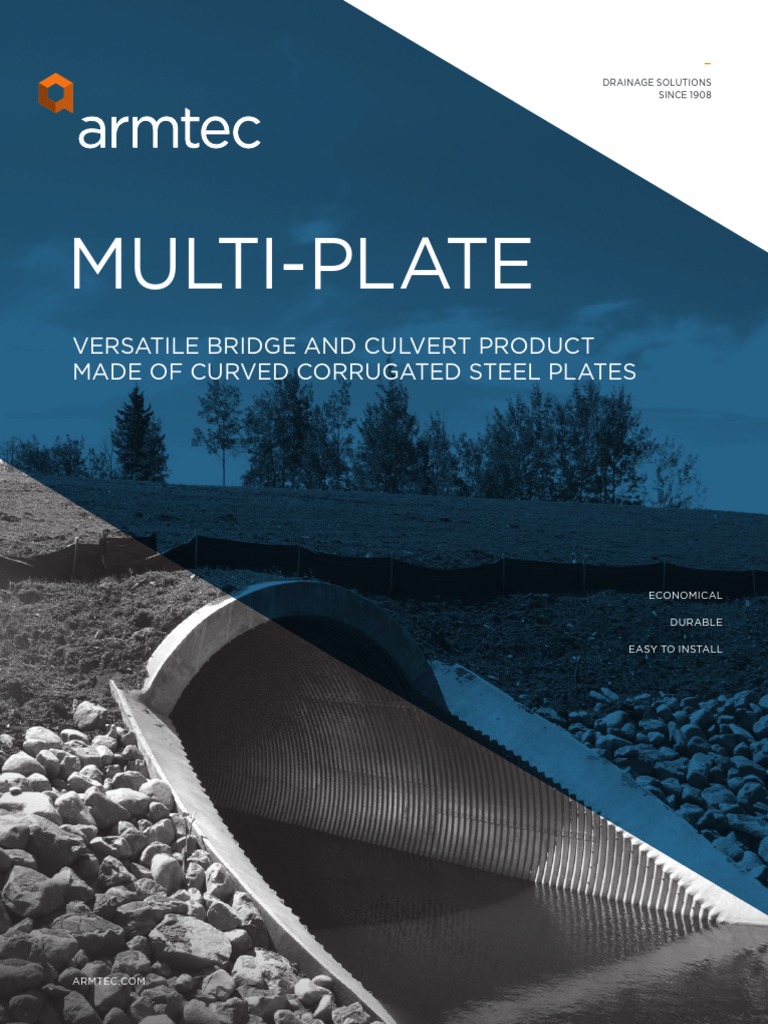 Armtec Multiplate Guide | PDF | Pipe (Fluid Conveyance) | Deep Foundation