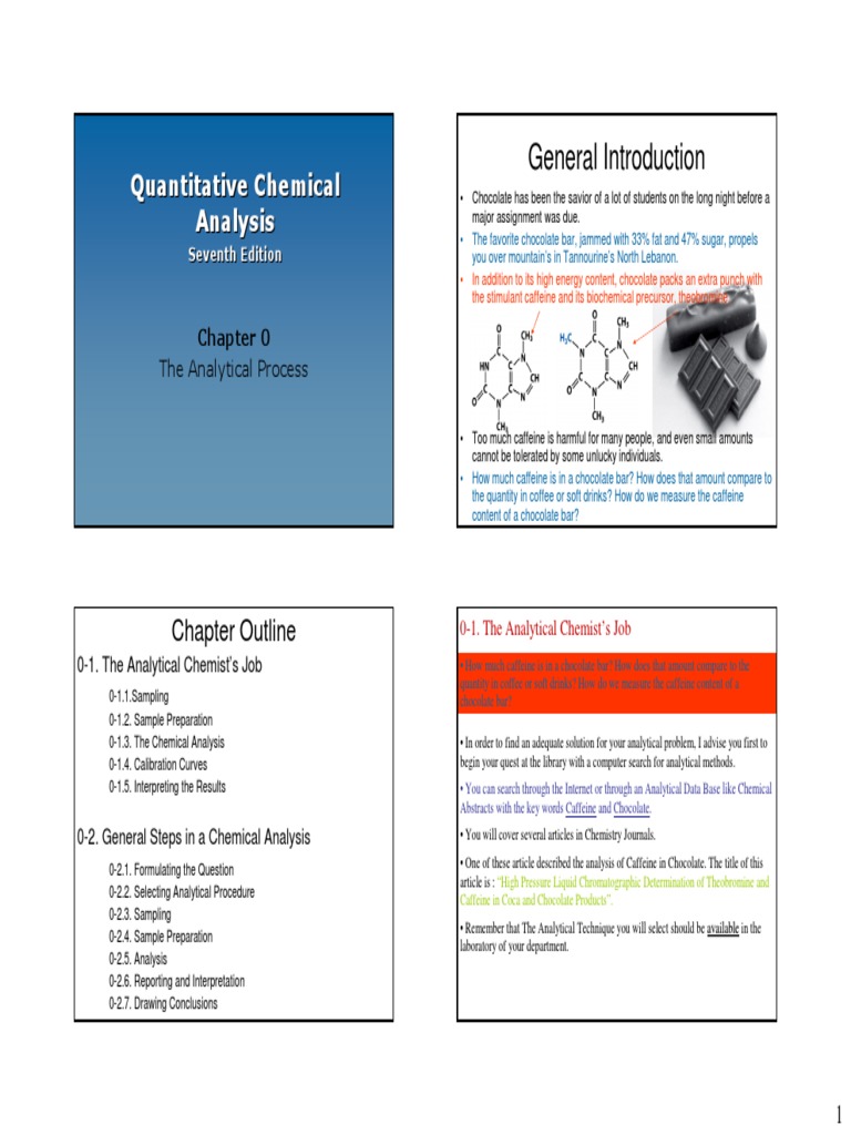 General Introduction: Quantitative Chemical Analysis | PDF | Filtration ...