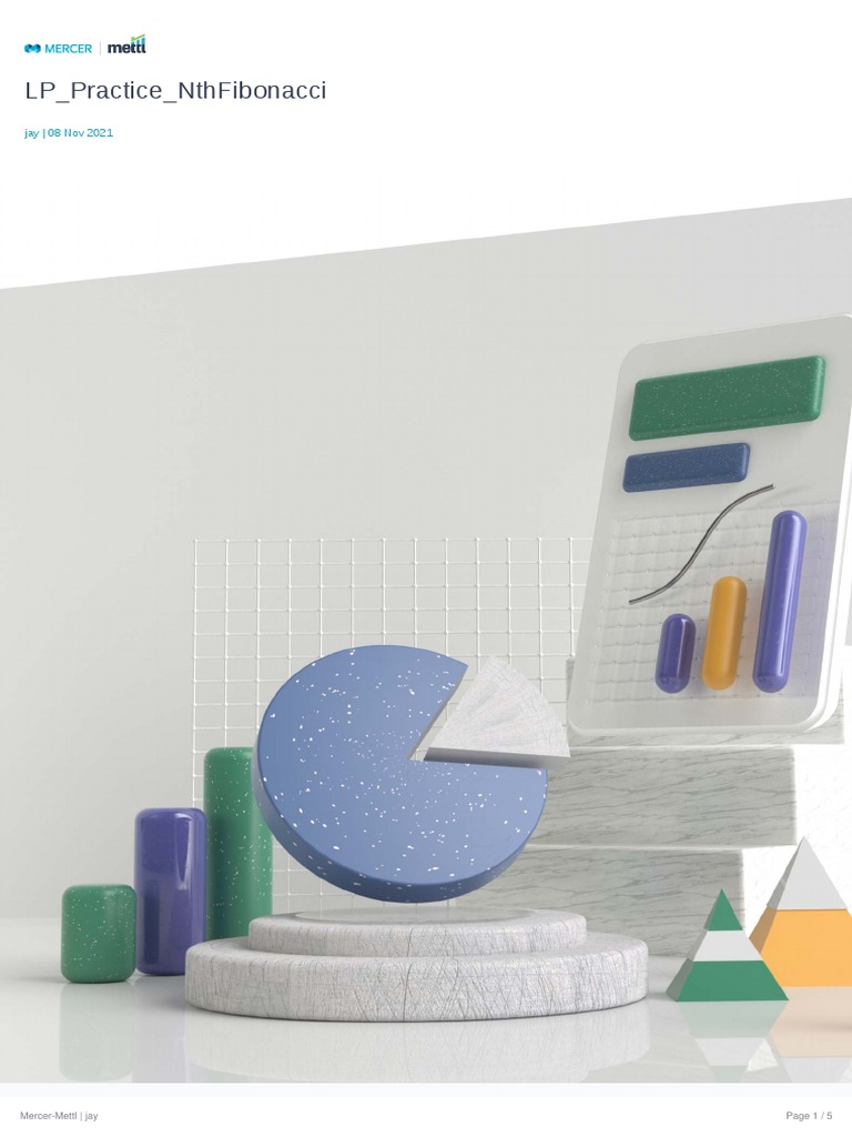 Calculating the Nth Term of the Fibonacci Sequence | PDF | Tests | Data ...