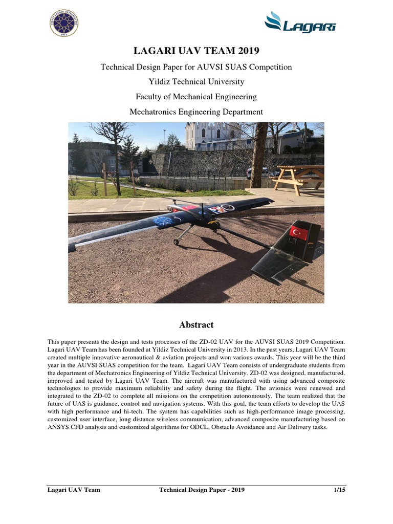 Auvsi Suas 2019 Journals Yildiz Technical University | PDF | Unmanned ...