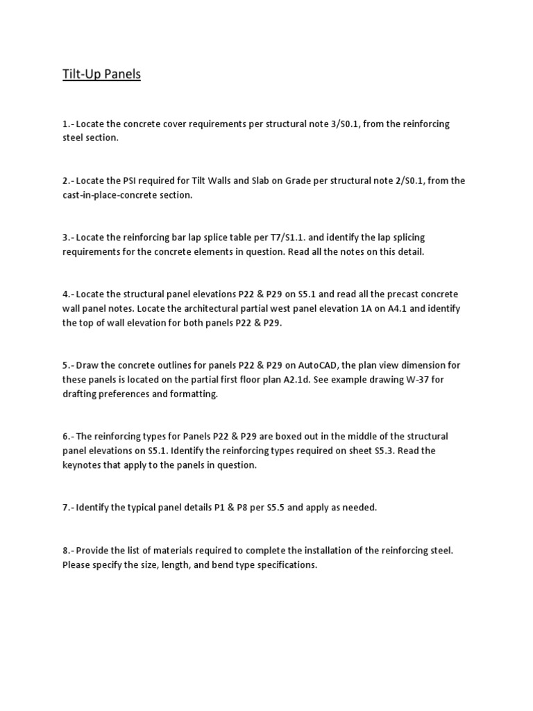 Tilt Up Panels | PDF