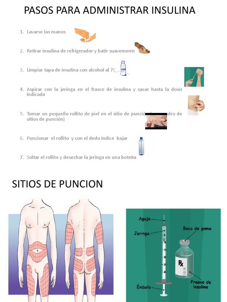 Pasos para Administrar Insulina | PDF