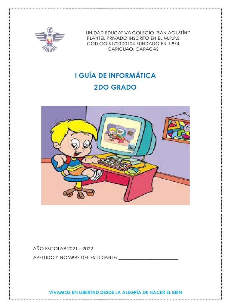 1 - GUIA - 2DO - GRADO - COMPUTACIÓN 25-10-21 Al 29-10-21 | PDF ...