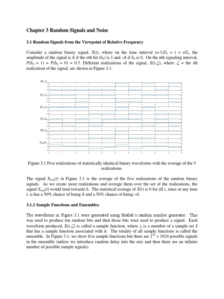 Chapter 3 - Section3 - 1 | PDF | Stationary Process | Spectral Density
