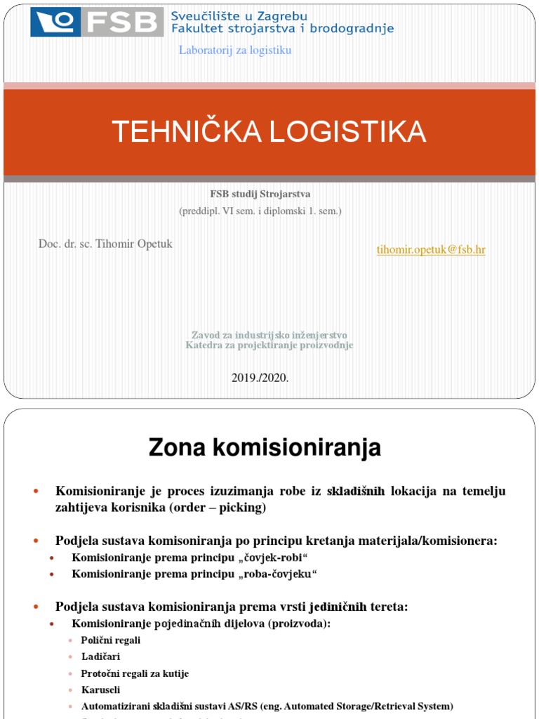 Vježbe Teh - Logistika | PDF
