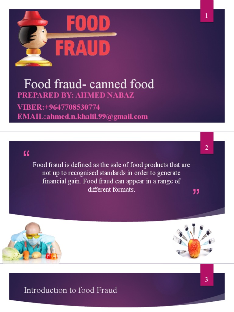 Fraud Food | PDF | Foods | Canning