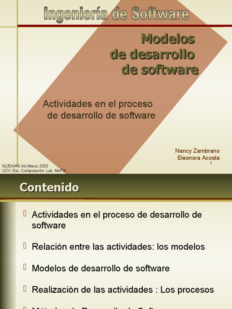 IS Clase2 | PDF | Software | Ingeniería de software