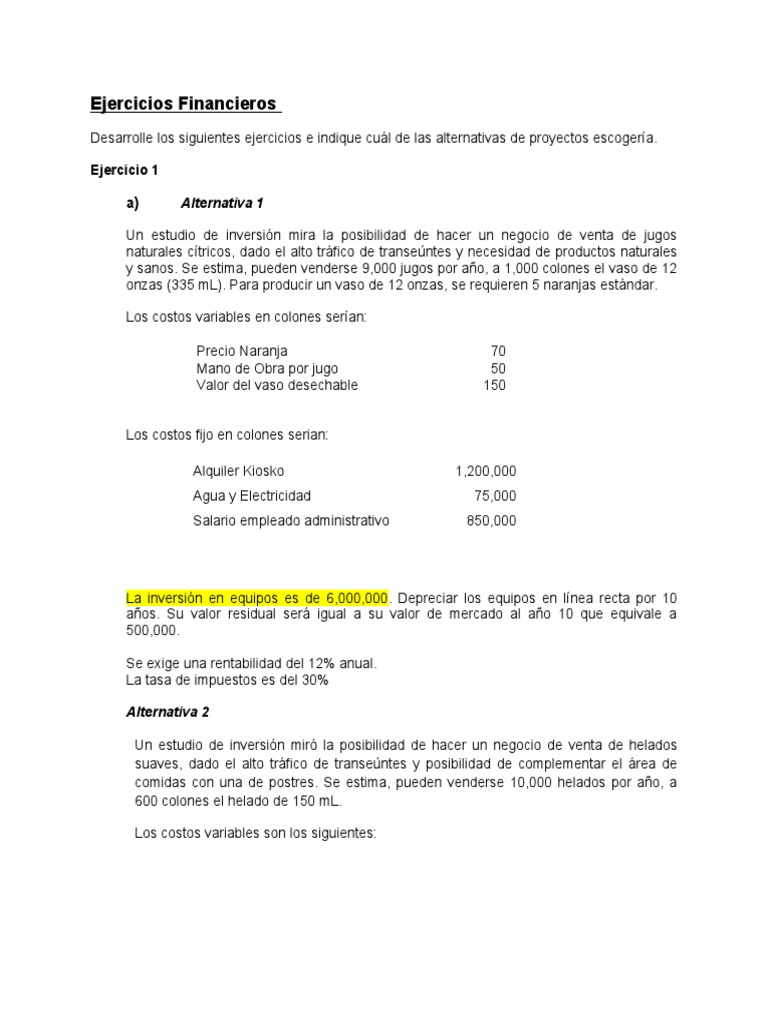 Practica en Clase | PDF | Economias