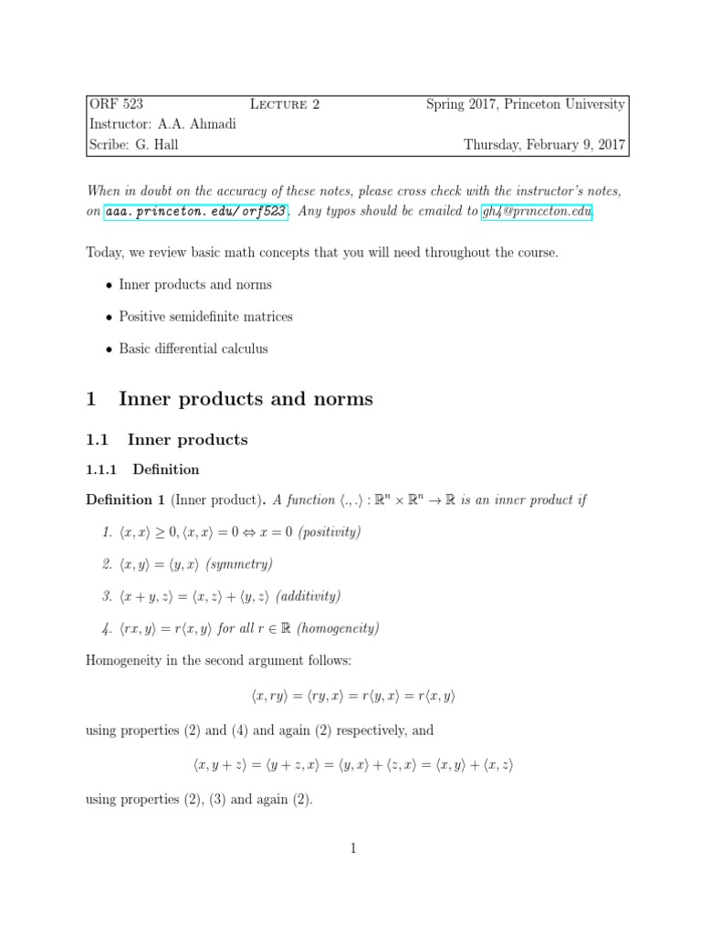 Linear Algebra Review | PDF | Eigenvalues And Eigenvectors | Matrix ...
