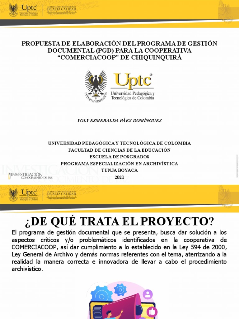 Plantilla Diapositivas Institucionales UPTC | PDF | Archivo de computadora | Cooperativa