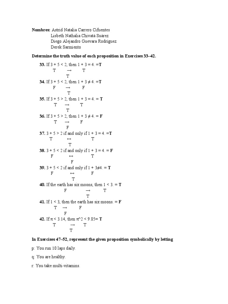 Solucion Ejercisios Seccion 1.3 MAtematicas Discretas | PDF | Semiotics ...