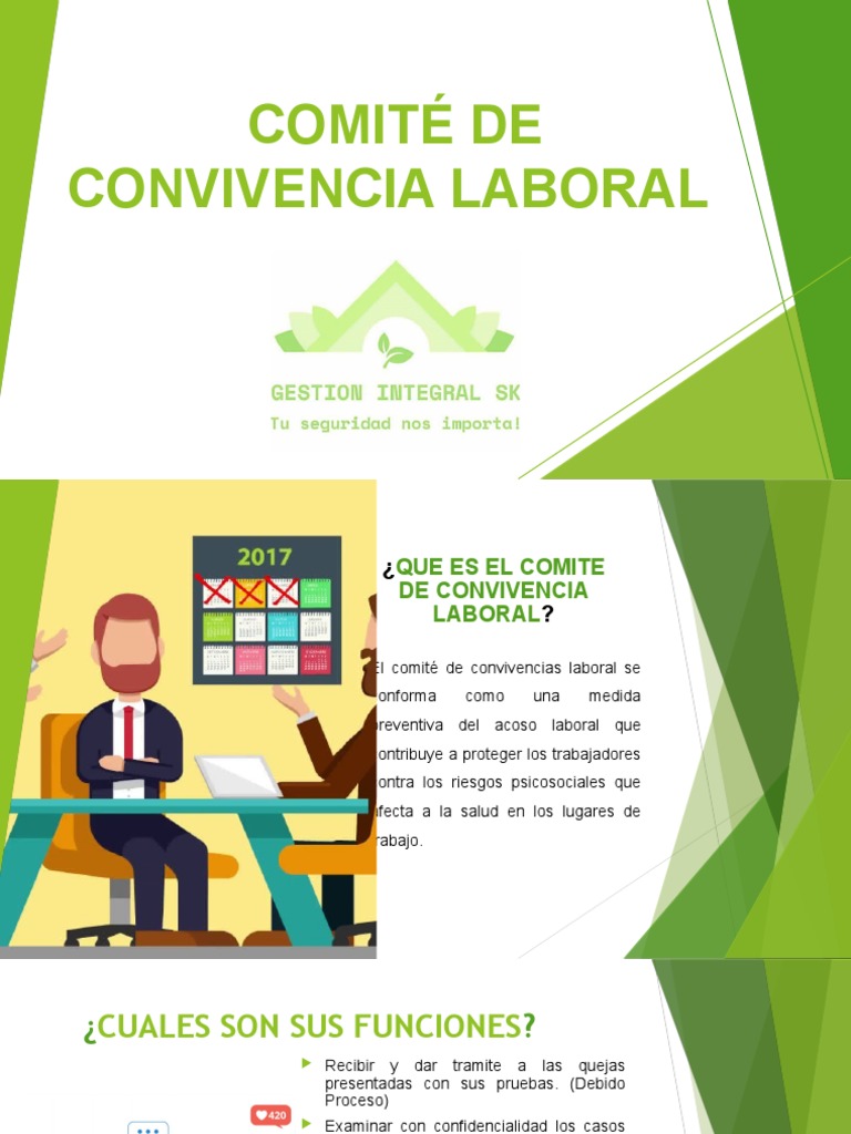 Diapositiva de Comité de Convivencia Laboral | PDF