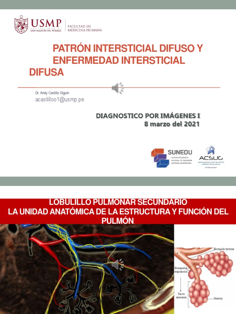 Clase Semana 2 Patron Intersticial | PDF | Neumonía | Pulmón